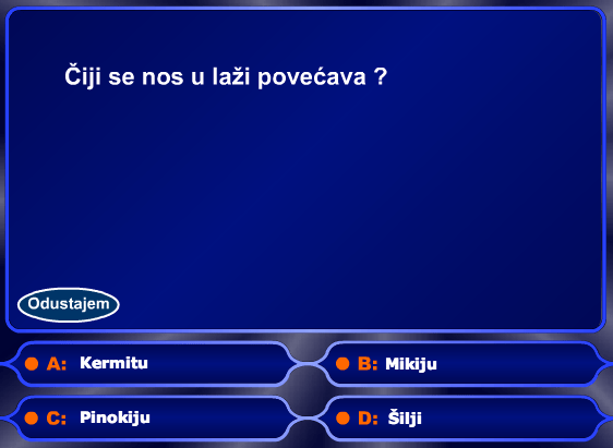 Milijunaš igrica - Tko želi biti milijunaš?